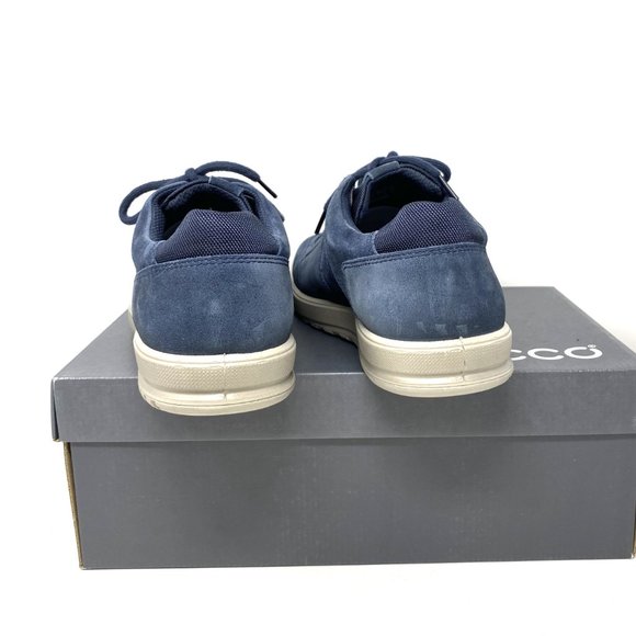 Ecco | Shoes | Ecco Ennio Casual Lace Up Suede Men Sneakers Blue | Poshmark